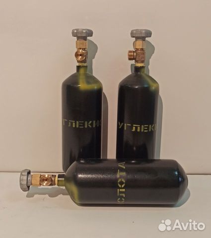 Баллоны CO2 двухлитровые для аквариума новые