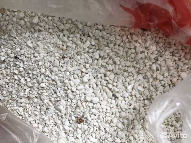 Грунт для аквариума белый мраморная крошка 1-5 мм