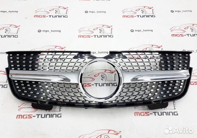 Решетка на Mercedes GL X164 Diamond Silver 06-09г купить в Москве ...