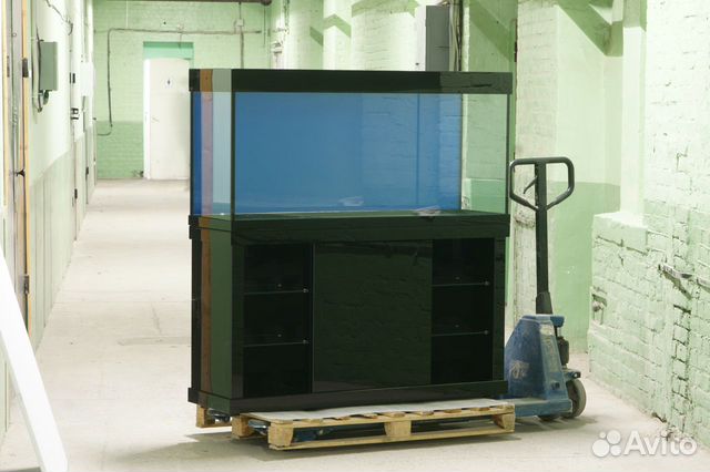 Аквариум 300 литров черный акрил