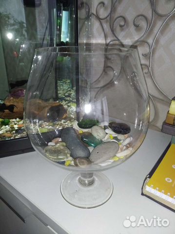 Ваза бренди-миниаквариум